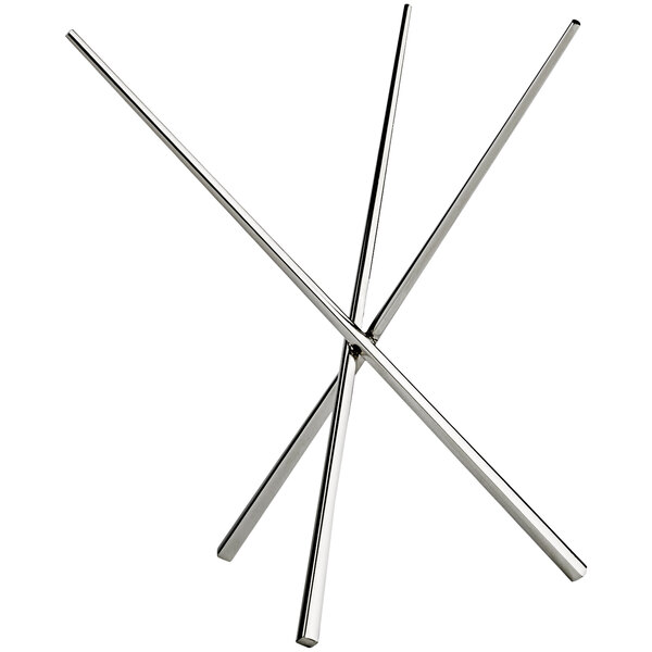 APS Asia Plus 8 1/16" x 6 1/2" x 7 7/8" Stainless Steel Chopstick ...