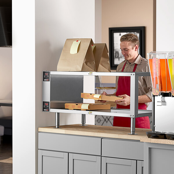 ServIt HSW20402 43" x 20 1/8" 2-Shelf Heated Shelf Warmer / Take-Out ...