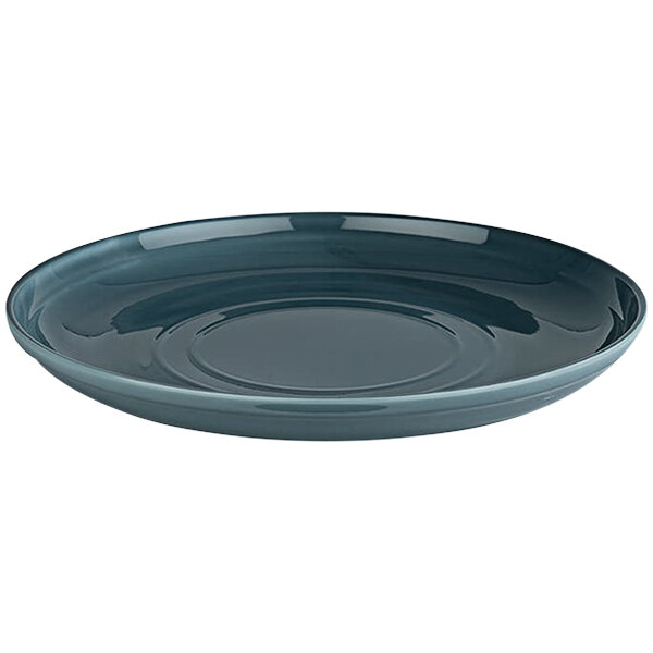 APS Emma 12 5/8" Blue Round Melamine Plate