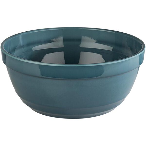 APS Emma 76 oz. Blue Round Melamine Bowl