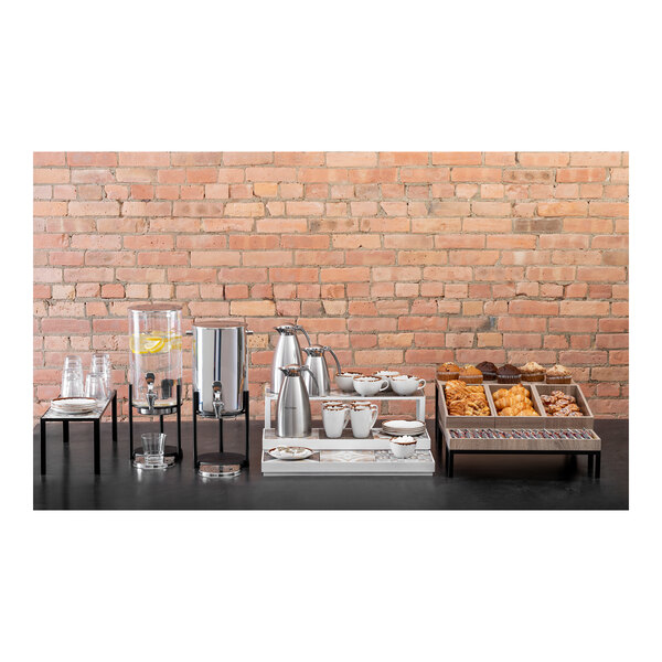 Abert Domino 23 5/8" x 7 7/8" x 7 7/8" White Buffet Podium by Arc Cardinal