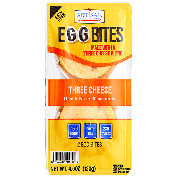 Artisan Kitchens Three Cheese Egg Bites 2-Pack - 7/Case
