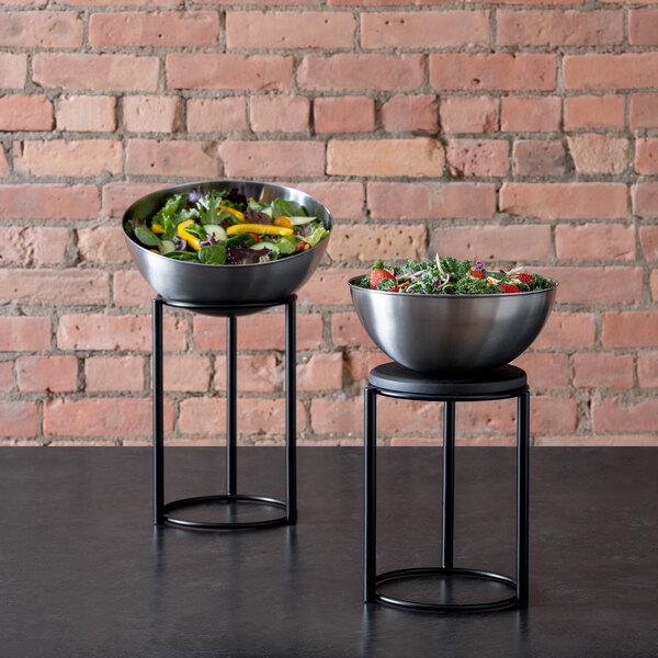 Abert Cosmo On Stage 7 1/4" Matte Black Round Base for Buffet Stand by ...