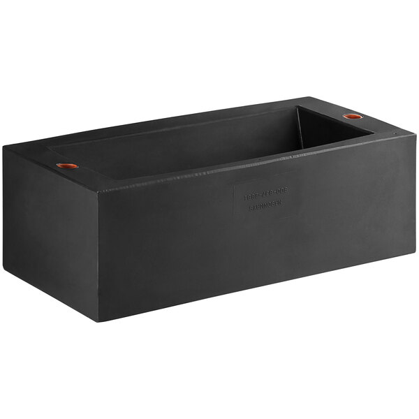 MasonWays 24" x 12" x 12" Solid Black Plastic Display Filler Cube / Riser