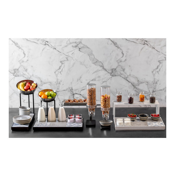 Abert Cosmo On Stage 11" x 11" x 9 7/8" Black Buffet Stand by Arc Cardinal