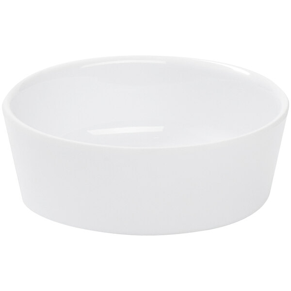 APS Universal 5 oz. Short Round Matte White Melamine Bowl - 20/Case