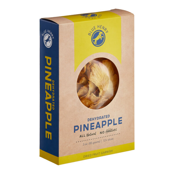Blue Henry Dried Pineapple Slices - 12+ Slices per Box