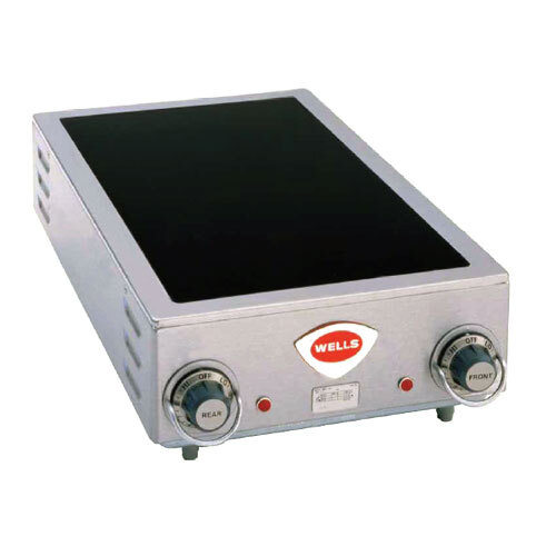 Wells 5I-HC225 14 3/4" Electric Countertop Ceramic Two Burner Hot Plate ...