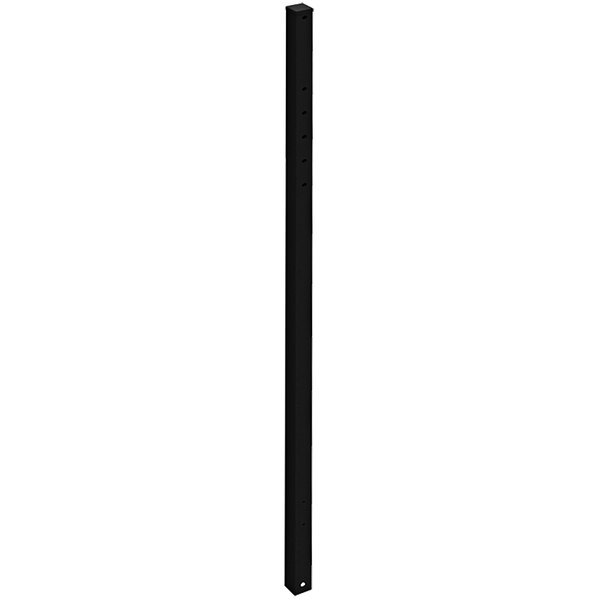 Plasticade® Power Post 60" x 1 3/4" Black Square Plastic Post with Pre ...