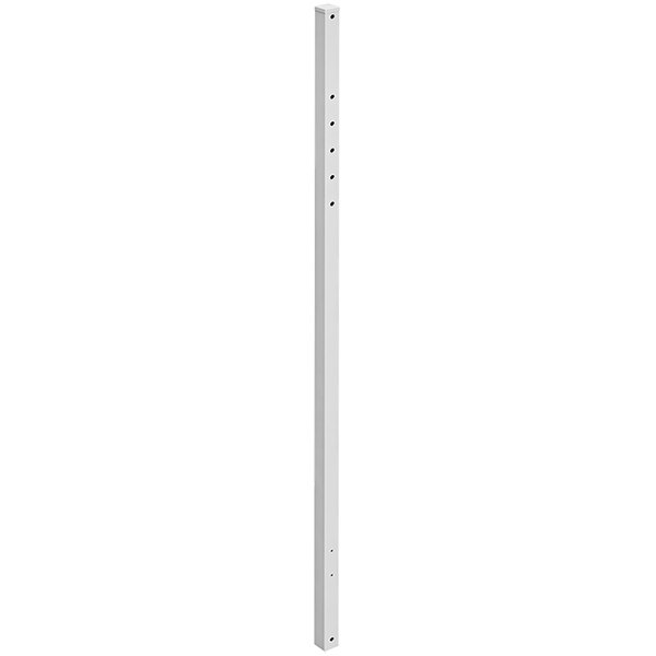 Plasticade® Power Post 72" x 1 3/4" White Square Plastic Post with Pre ...