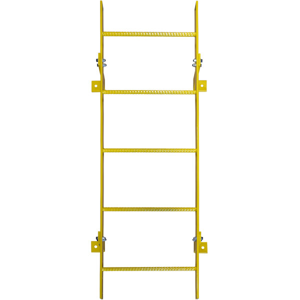 Ballymore 9-Rung Yellow Steel Fixed Safety Ladder WLFS0109-Y