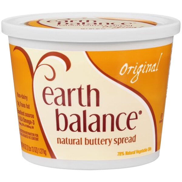 Earth Balance Vegan Original Buttery Spread 45 oz. - 6/Case