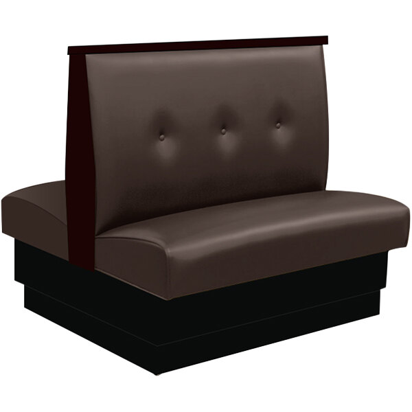 American Tables & Seating 45 1/2" Long Brown Upholstered Standard ...