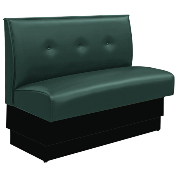 American Tables & Seating 45 1/2" Long Forest Green Upholstered ...