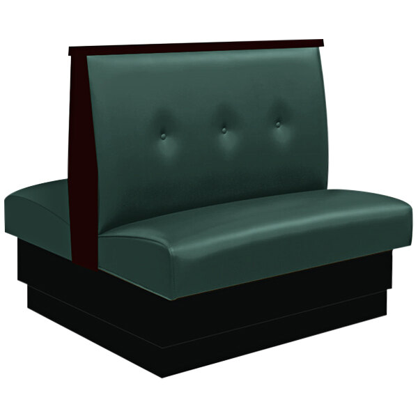 American Tables & Seating 45 1/2" Long Forest Green Upholstered ...
