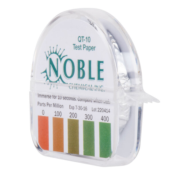 Noble Chemical QT-10 Quaternary Test Paper Dispenser - 0-400ppm