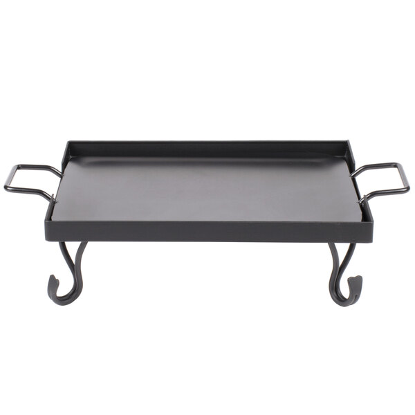 American Metalcraft GS16 1/2 Size Wrought Iron Griddle with Stand