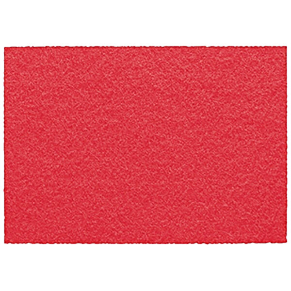 Powr-Flite RD1420 14" x 20" Red Spray Buff Pad - 5/Case