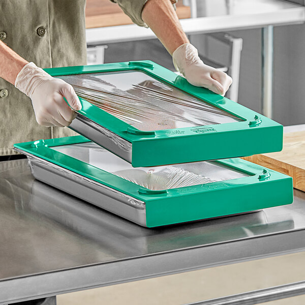 Pan Stackers Green Stacker for Full Size Stainless Steel Hotel Pans