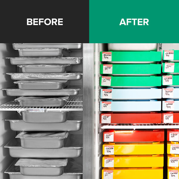 Pan Stackers Blue Stacker for 1/3 Size Stainless Steel Hotel Pans