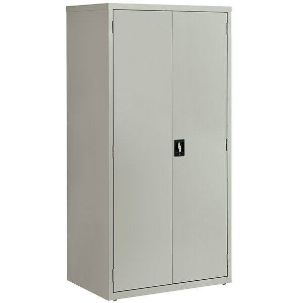 Hirsh Industries 24" x 36" x 72" Light Gray Storage Cabinet with 4 ...