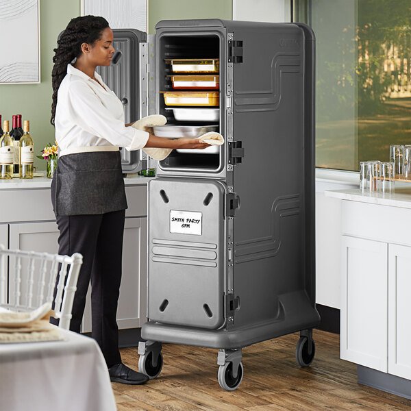 Cambro Pro Cart Ultra® Tall Charcoal Gray Pan Carrier - 1 Active Hot ...