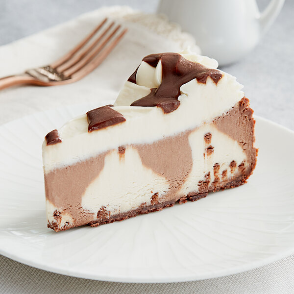 Eli's Cheesecake 10" Precut Brown Cow Cheesecake 103 oz. - 2/Case
