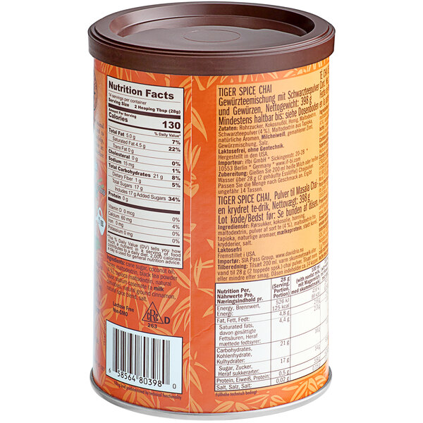 David Rio Tiger Spice Chai® Tea Latte Mix 14 oz.