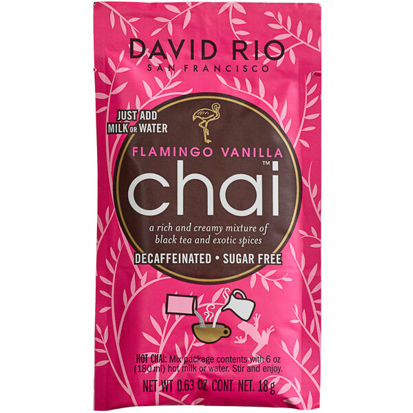 David Rio Flamingo Vanilla™ Decaf Sugar-Free Chai Tea Latte Single ...