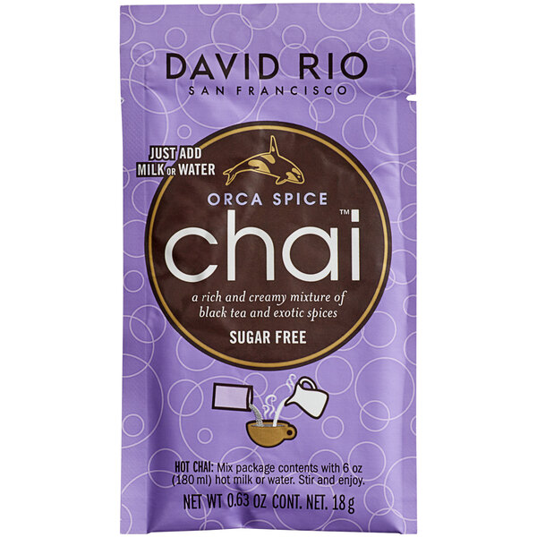David Rio Orca Spice™ Sugar-Free Chai Tea Latte Single Serve Packets ...