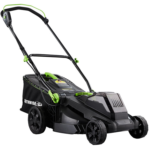 Earthwise 19" Cordless Push Lawn Mower with (2) 4.0 Ah Batteries and ...