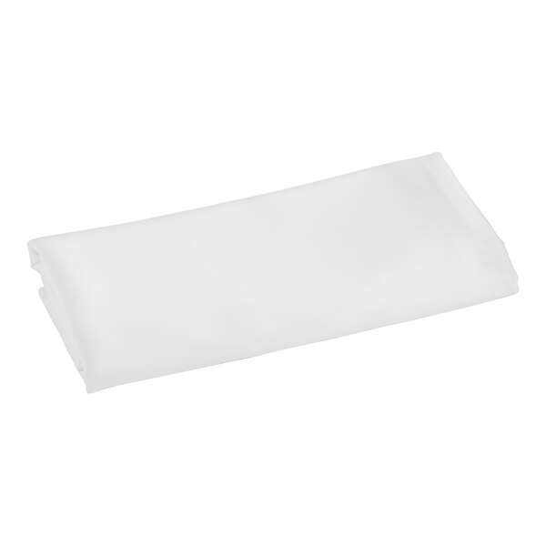 Choice 54" x 114" Rectangular White 100% Spun Polyester Hemmed Cloth ...