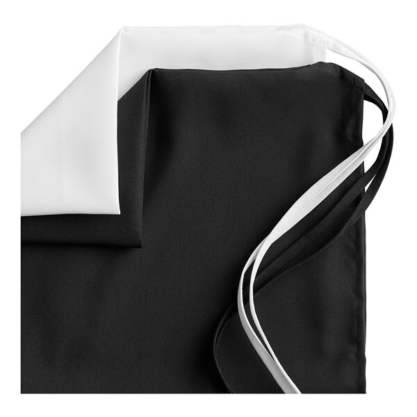 Choice 34" x 32" White Polyester Basic Bib Apron - 34" x 32"
