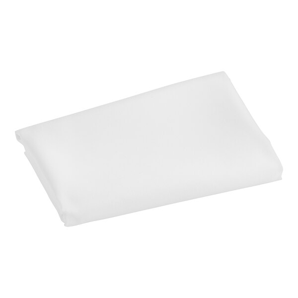 Choice 72" x 72" Square White Seamless 100% Spun Polyester Hemmed Cloth ...