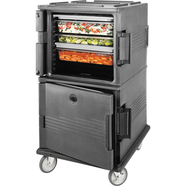 Cambro Ultra Camcarts® Granite Gray Gasketless Insulated Food Pan ...