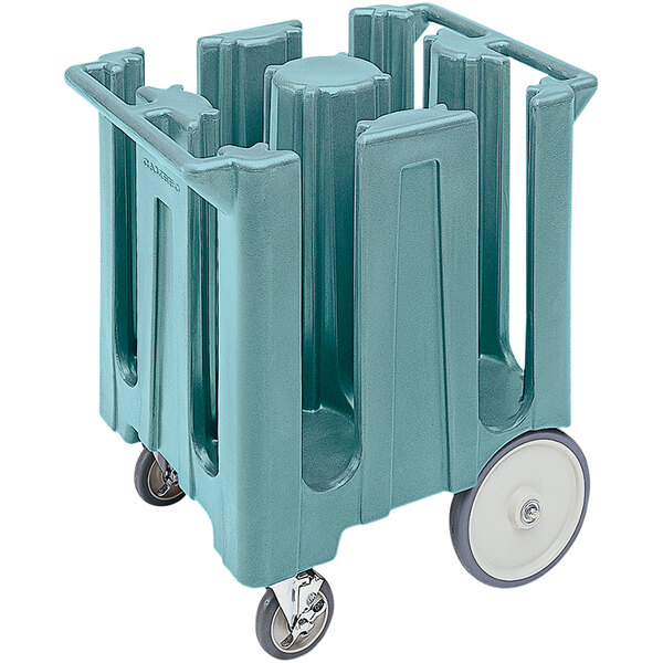 Cambro 4 Column Poker Chip Slate Blue Dish Dolly / Caddy with Vinyl ...