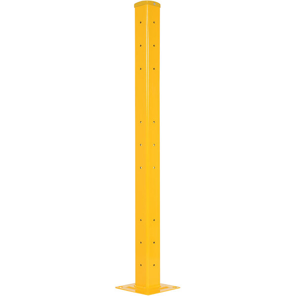 Vestil 60" Yellow Drop-In 3 Rib Rail Post GR-F3R-DI-TP60-YL