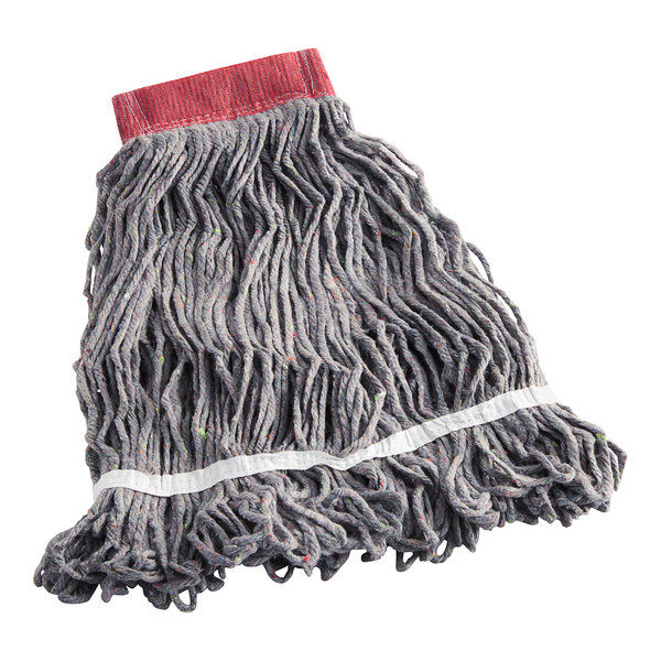 Lavex Janitorial 16 oz. #24 Blue Cotton Blend Looped End Wet Mop Head ...