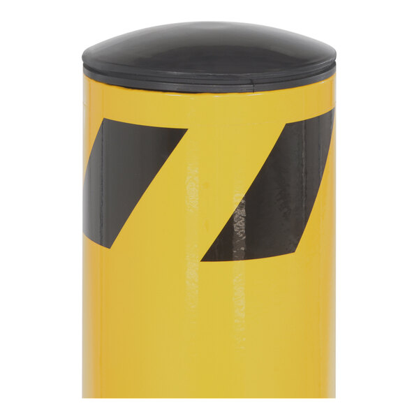 Vestil 8" x 8" x 48" Yellow Steel Fixed Safety Bollard BOL-48-5.5 - 5 1 ...
