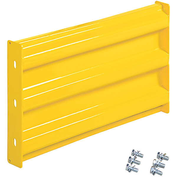 Vestil 15" x 24" Yellow Bolt-On 3 Rib Guard Rail GR-F3R-BO-2-YL