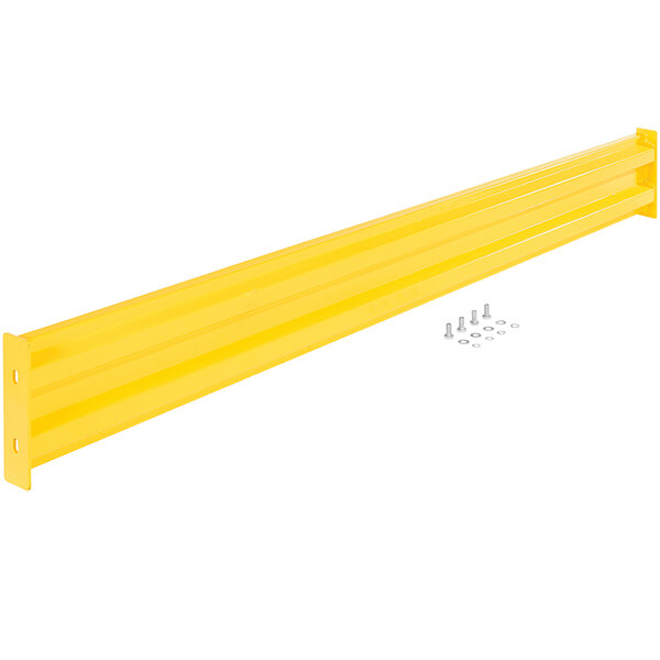 Vestil 10" x 101 7/8" Yellow Bolt-On 2 Rib Guard Rail GR-F2R-BO-9-YL
