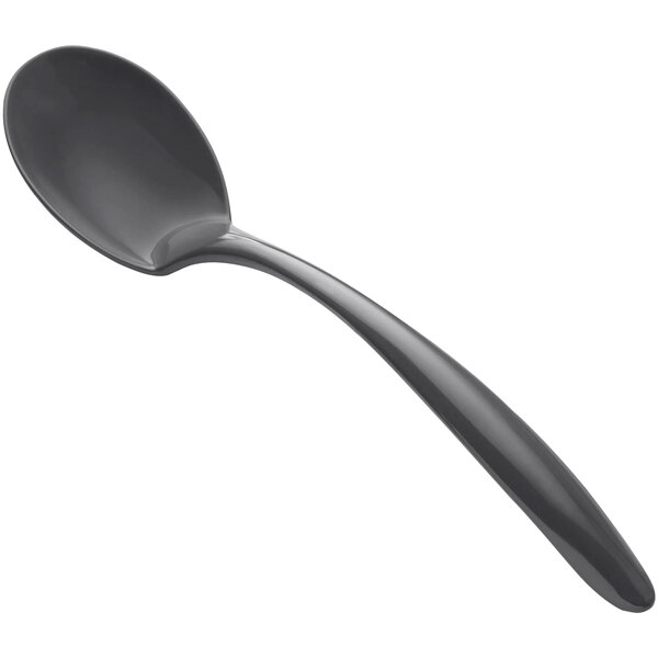 Bon Chef EZ-Use 13 1/2" Gunmetal Gray Melamine Solid Serving Spoon M ...