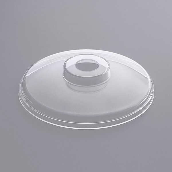 Carlisle CM1033P07 Clear Cold Crock Pump Lid with Hole For Pump