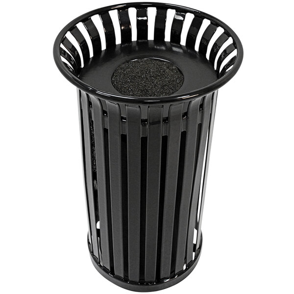 Wausau Tile MF4005 Round Flat Steel Cigarette Receptacle