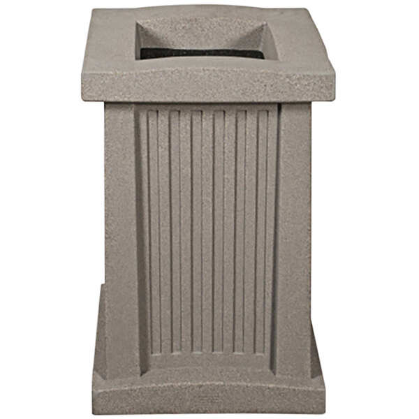 Wausau Tile WS2015 Prairie Square Plastic Cigarette Receptacle