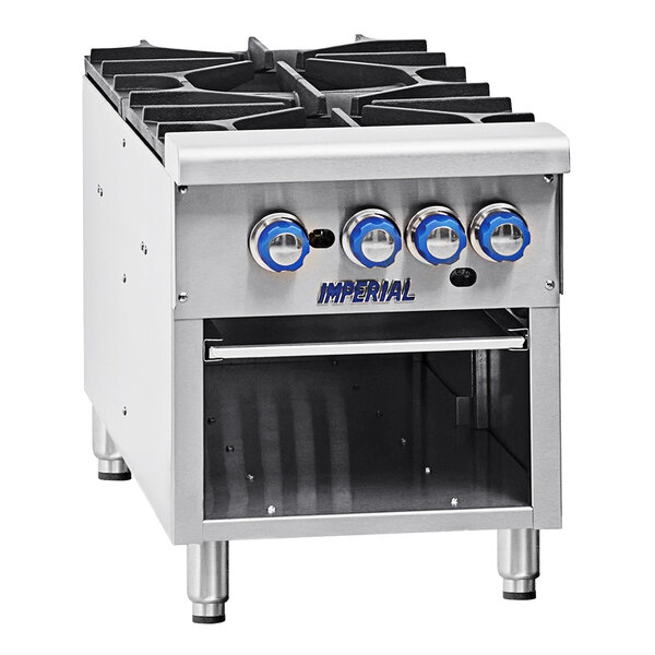Imperial Range ISPA-18-2 18" Natural Gas 2 Burner Stock Pot Range ...