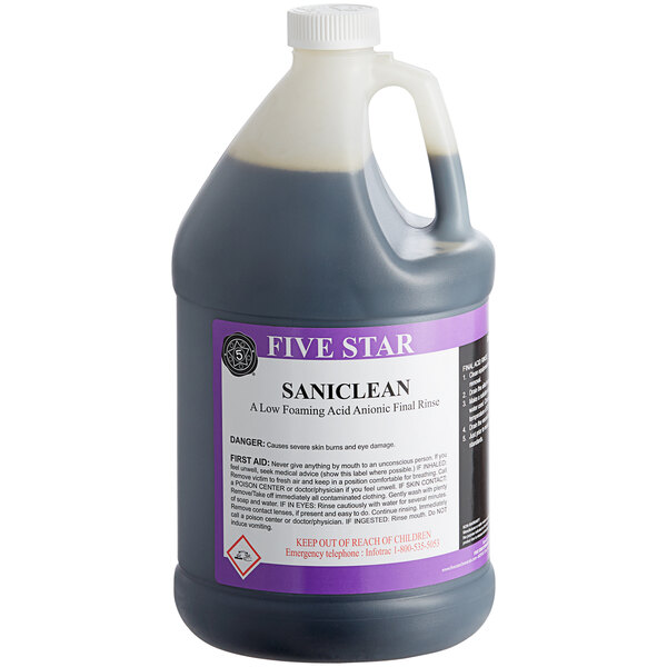 Five Star Chemicals 26-SAN-FS01-04 Saniclean Low-Foaming Brewery Acid ...