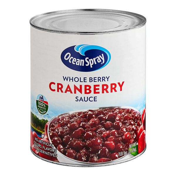 Ocean Spray Whole Berry Cranberry Sauce #10 Can