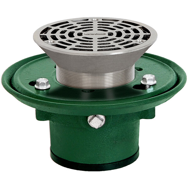 Josam 30003-Z-6A 6" Round Adjustable Cast Iron Floor Drain with Nikaloy ...