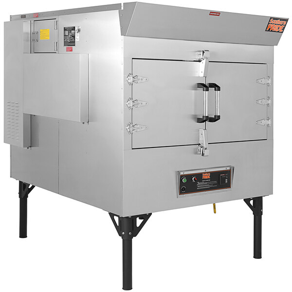 Southern Pride SPK-500 Stainless Steel Gas Rotisserie Smoker - 75,000 BTU